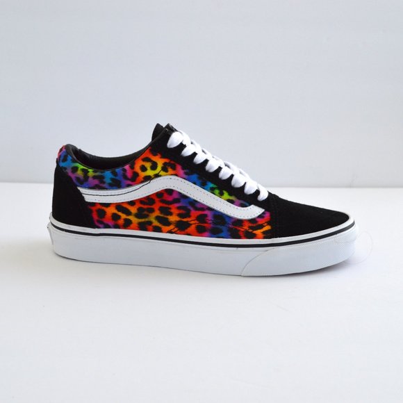 Vans | Shoes | Vans Old Skool Leopard Cheetah Animal Multi Color Print ...